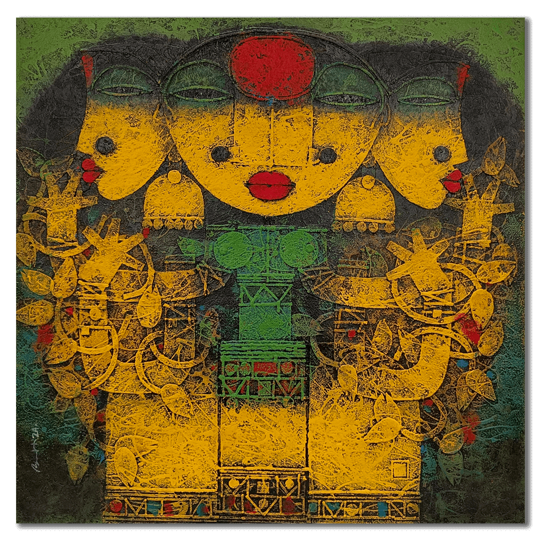 Basuki Dasgupta - Devi | Contemporary Indian Art – KYNKYNY Art Gallery