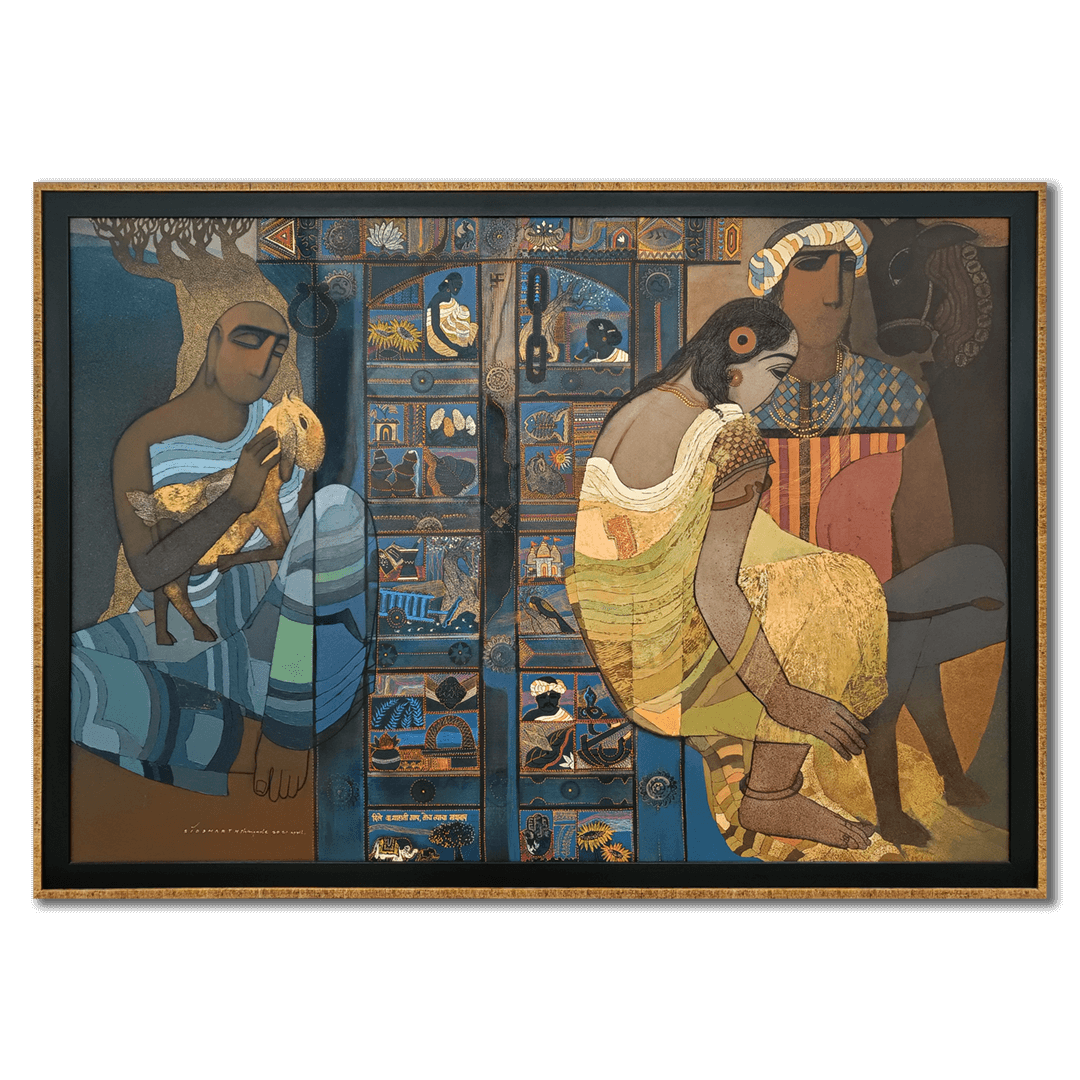 Siddharth Shingade - Blue Door | Contemporary Indian Art – KYNKYNY Art ...